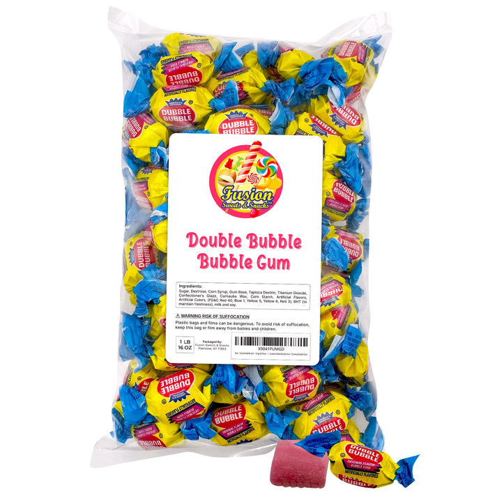 Dubble Bubble Original Flavor Gum - 1 Pound Individually Wrapped Bubbl ...